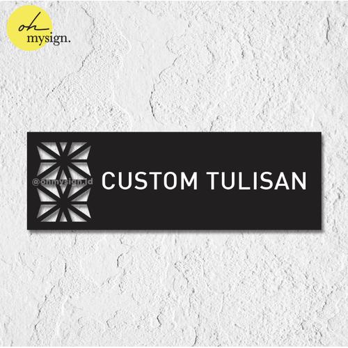 Jual Custom Tulisan Ruangan Office Sign Board Acrylic UV Print Laser ...