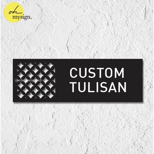 Jual Custom Tulisan Ruangan Office Sign Board Acrylic UV Print Laser ...