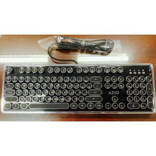 Jual Azio Retro Keyboard MK-RETRO-01 Mechanical Mekanikal Black ...
