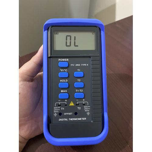 Jual Digital Thermometer Dual Channel Type K Model TFC 306A Microtemp ...