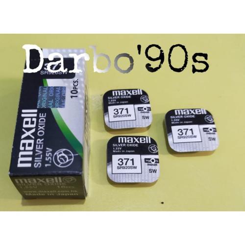 Jual BATERAI MAXELL 371 SR920SW ORIGINAL MAXELL 371 MAXELL 920 ORIGINAL ...