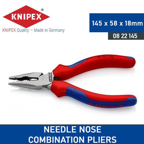 Jual Tang Kombinasi 08 22 145 KNIPEX Needle-Nose Combination Pliers 145 ...
