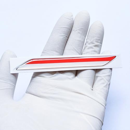 Jual Emblem strip merah putih/stiker timbul bendera strip indonesia ...