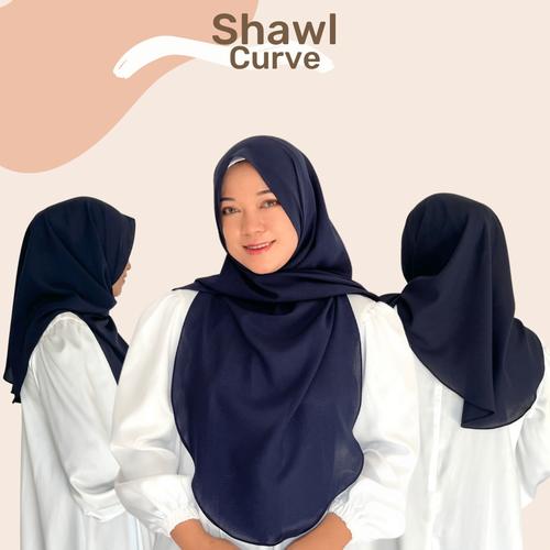 Jual SHAWL CURVE PASHMINA OVAL PASHMINA CURVE MALAYSIA - BLACK - Kota ...