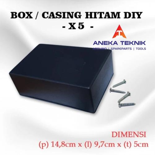 Jual Box Kotak Casing Plastik X5 - Komponen DIY ukuran 14,8 x 9,7 x 5cm ...