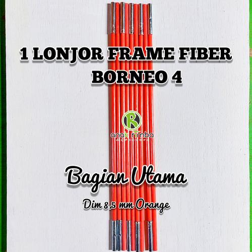 Jual 1 SET FRAME FIBER BORNEO 4 DIAMETER 8,5 mm Tenda Dome - 1 LJ UTAMA ...