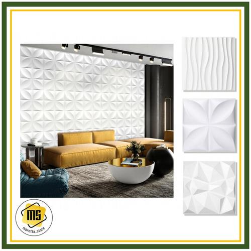 Promo Wall Panel 3D PVC Wallpaper Dinding Ukuran 50 x 50 cm - Piramid 4 ...