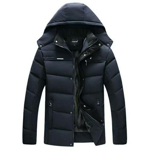 Jual Jaket Winter Coat Pria/ Musim Dingin/ Bulu Tebal Original - Navy ...