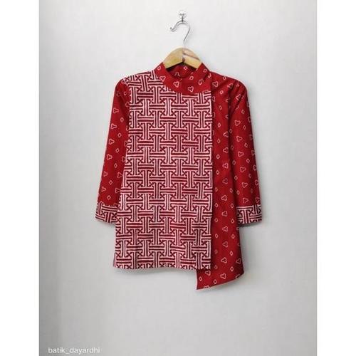 Jual batik merah putih batik wanita merah putih batik agustusan baju ...