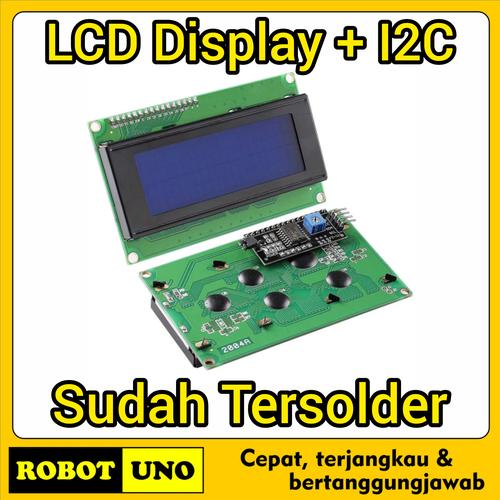 Jual Lcd 20x4 2004 I2c Serial Interface Biru Display Lcd 2004 5v Biru