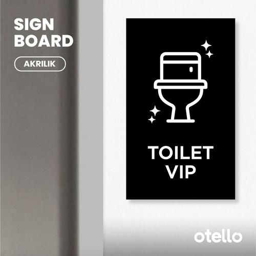 Jual Toilet VIP Sign Board Akrilik Print UV Papan Petunjuk Signage ...