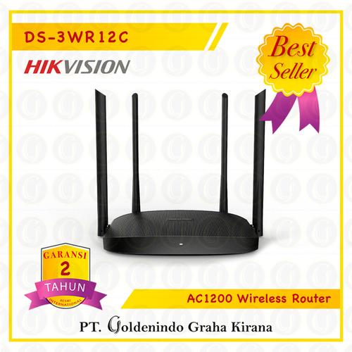 Jual HIKVISION DS-3WR12C WIRELESS ROUTER HIKVISION 1200mbps Dual Band ...