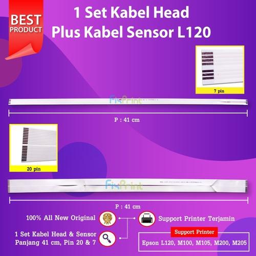 Jual Kabel Head + Kabel Sensor Printer L120 L121 M100 M105 M200 M205 ...