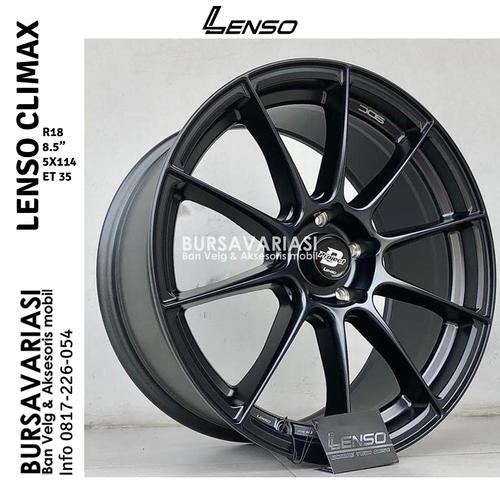 Jual Velg Lenso Climax R18 5x114 Matt Black Innova Xpander HRV CRV ...