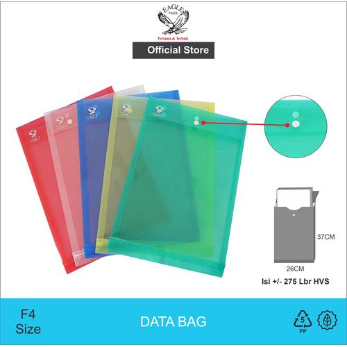 Jual EAGLE FILES Map Plastik Kancing / Data Bag Vertikal F4 (Folio ...