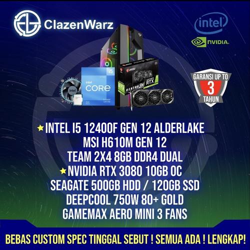 Jual PC Rakitan Gaming High End i5 10400F ft RTX 3080 Garansi Resmi ...
