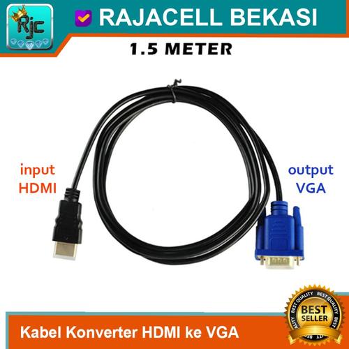Jual Kabel HDMI to VGA Converter Adapter Konverter dari Hdmi ke Monitor ...