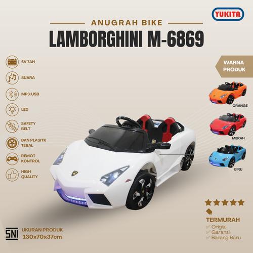 Jual ANUGRAH BIKE - Mobil Aki Anak Lambo M-6869 Original PMB - Orange ...