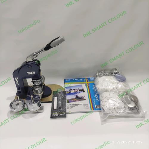 Jual Mesin Press Pin Talent 4,4 & 5,8 (Free Circle Cutter & Bahan ...