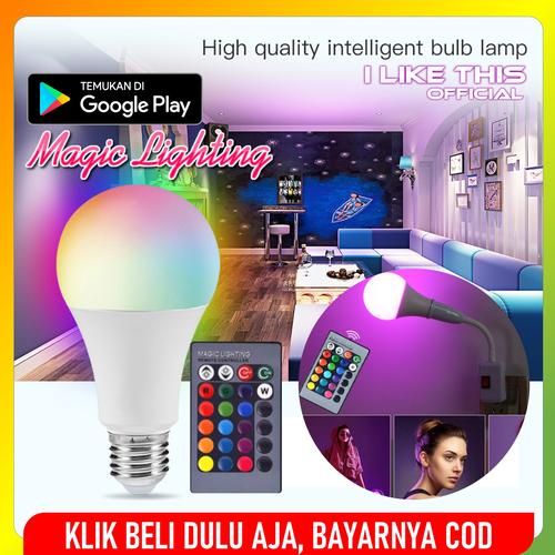 Jual Lampu Tidur Meja Belajar Bohlam RGB Lampu Warna Warni Dengan ...