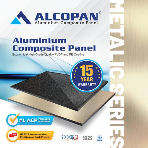 Promo ACP Alcopan Metalic Series PVDF 4mm x1220x2440 - Black Galaxy ...