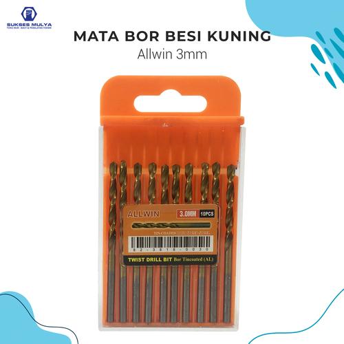 Jual Mata Bor Besi Kuning 3mm Mata Bor Besi Allwin Kuning - Kota ...