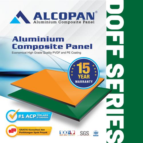 Promo ACP Alcopan Doff Series PE 3mm x1220x2440 - Pure White - Jakarta ...