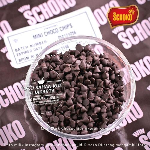Promo Schoko MINI Chocochips 100gr Choco Chips Mini Chocolate Compound ...