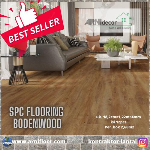 Jual spc flooring 4mm Bodenwood motif kayu bahan pvc tipe Bw01 Bw02 ...