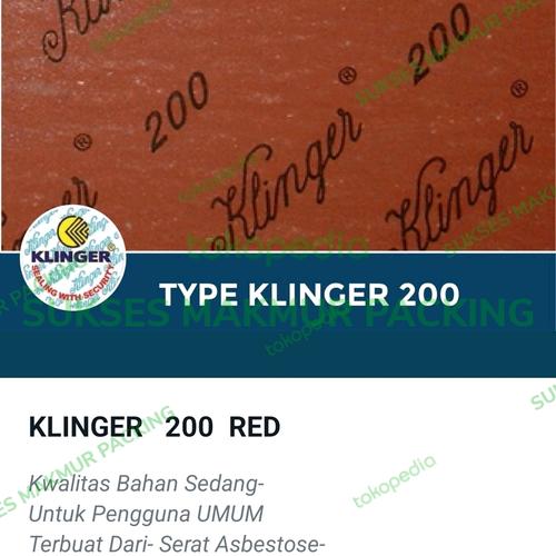 Jual PACKING GASKET KLINGERIT 200 ORIGINAL 2MM X 150CM X 200CM ...
