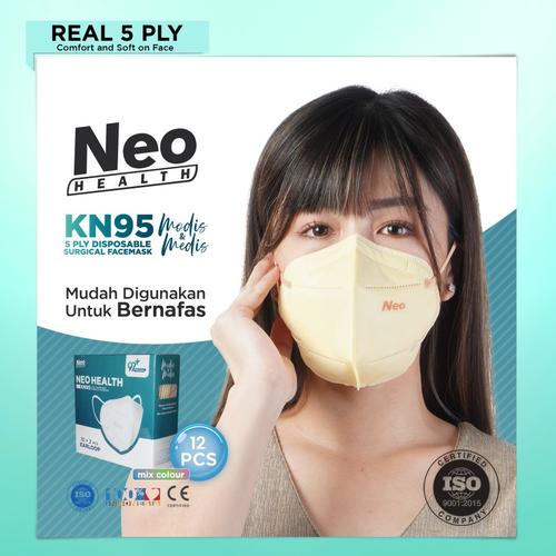 Jual Neo Health Masker KN95 / Masker Sekali Pakai Isi 10+2 - monochrome ...