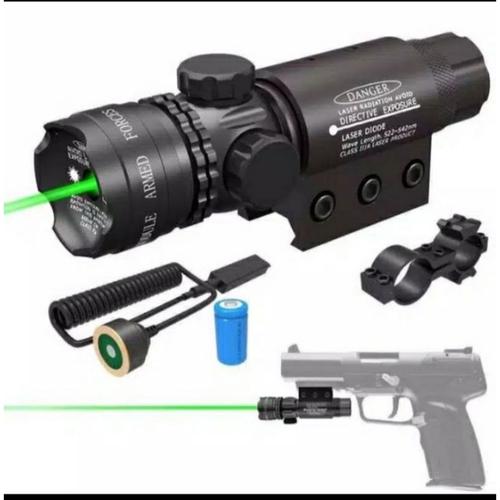 Jual Laser Senapan Angin Siang Malam Tactical Green Leser Tembak Gun ...