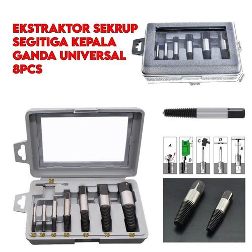 Jual Alat Pelepas EKSTRAKTOR SEKRUP SEGITIGA KEPALA GANDA Universal 8 ...