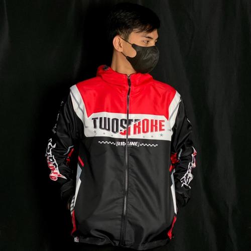 Jual JAKET 2STROKE 2 STROKE 2 TAK HOODIE SUNMORI RED - S, Jaket - Kota ...
