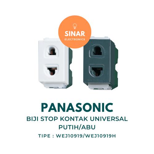 Jual Biji Stop Kontak Universal PANASONIC WEJ10919 Putih/Abu - Kota ...