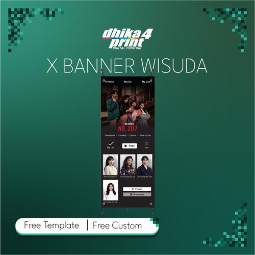 Jual X Banner Wisuda / Banner Graduation / Template Netflix, Whatsapp ...