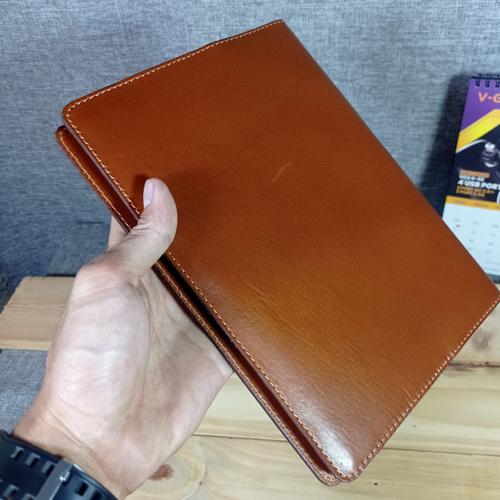 Jual Cover Jilid Buku Tulis Kulit Asli Sampul Tebal 100 Lembar - Coklat ...