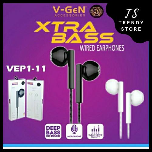 Jual V-Gen Vgen Headset Earphone Bass VEP1-11 Kabel Original Garansi ...
