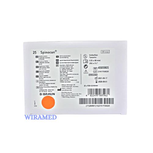 Jual Spinocan B Braun Ukuran 25G, 26G, 27G - Spinocan Jarum Spinal ...