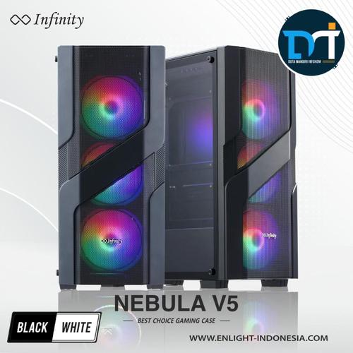 Jual INFINITY NEBULA V5 - Mesh Design Tempered Glass Mid-Tower Gaming ...