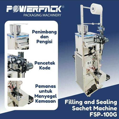 Jual MESIN PACKING SACHET KEMASAN BUBUK/BUTIRAN FSP-100G POWERPACK - 16 ...