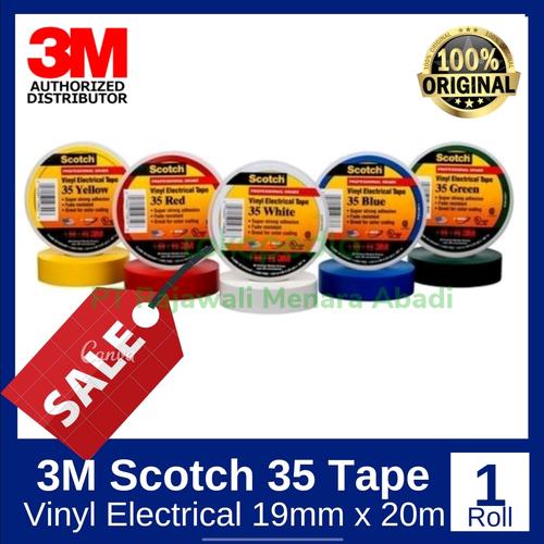Jual 3M Scotch 35 Vinyl Electrical Tape Isolasi Listrik (Varian Warna ...