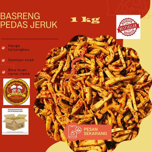 Jual basreng daun jeruk / Basreng pedas daun jeruk 1kg - Kab.Ciamis ...