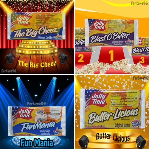 Jual Jolly Time Popcorn microwave aneka varian rasa : TBC, BOB, FM, BL ...