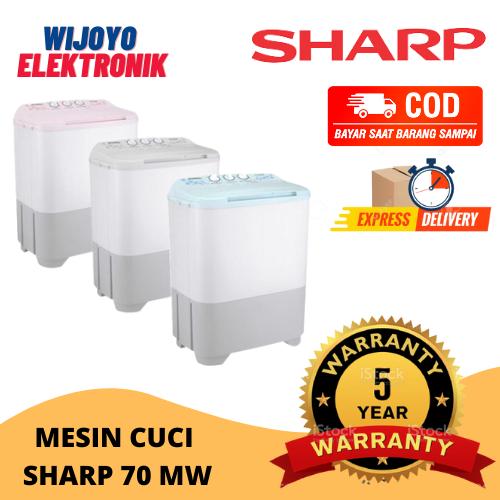 Jual MESIN CUCI SHARP EST 70 MW 7KG 2 TABUNG 70MW 7KG PURE MAGIC LOW ...