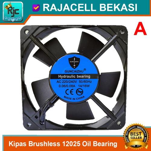 Jual Kipas Brushless 220V AC 12025 12cm Cooling Fan Oil Bearing Silent ...
