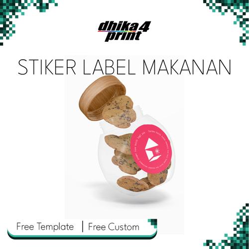 Jual Cetak Label Makanan / Cutting Sticker/ Stiker kemasan makanan ...