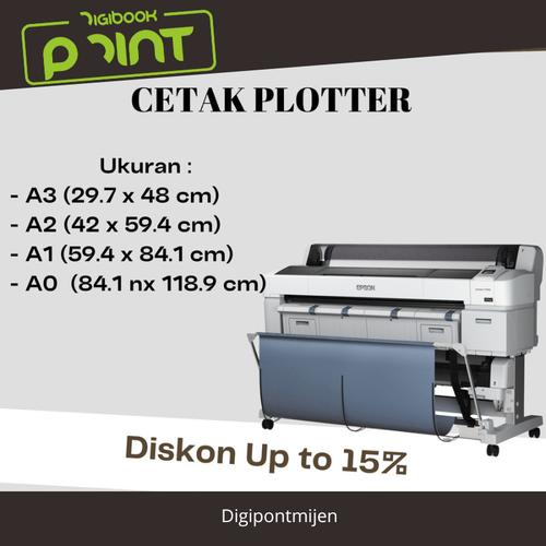 Jual CETAK PLOTTER / POSTER UKURAN JUMBO CUSTOM | A3 A2 A1 A0 - Hitam ...