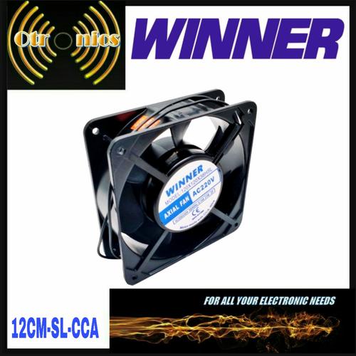 Jual Cooling Fan AC 220V 12CM WINNER SLEEVE BEARING CCA WIRE - Jakarta ...