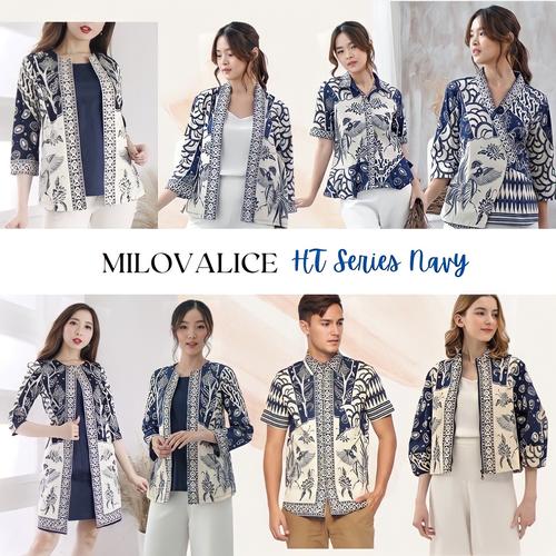 Promo Set Batik Modern / Baju Seragam Batik Couple Keluarga Kantor - HT ...